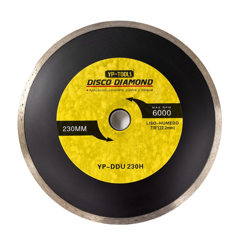 Disco Diamantado Contínuo Liso Corte Concreto 9 1/4″ 230MM DDU230H ...