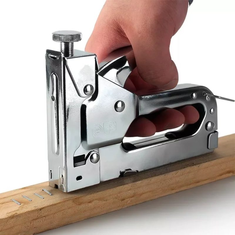 Grapadora Manual 3 En 1 Tapicería Madera Industrial + Grapas Muestra ...